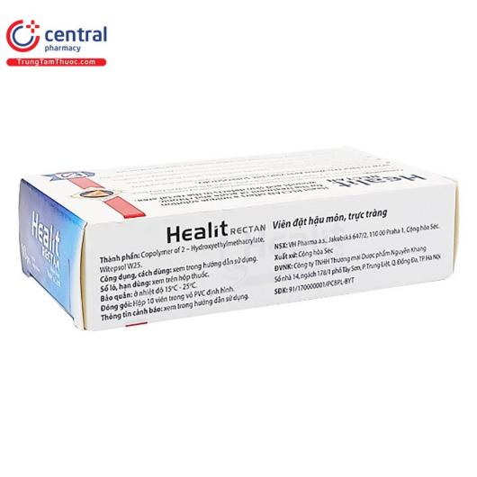 [CHÍNH HÃNG] Thuốc đặt trĩ Healit RECTAN hỗ trợ trĩ cấp, nứt hậu môn