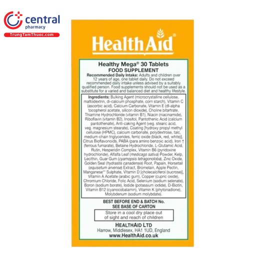 [CHÍNH HÃNG] Healthaid Healthy Mega hỗ trợ tăng cường sức khỏe cơ thể