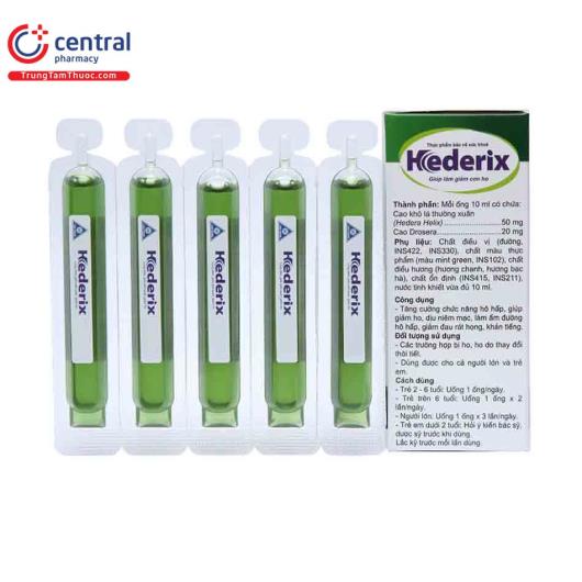 [CHÍNH HÃNG] Thuốc Hederix: Công dụng, liều dùng, chống chỉ định