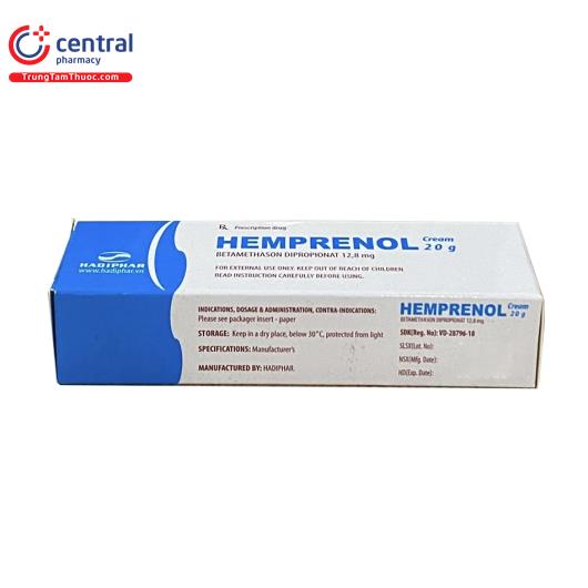 [CHÍNH HÃNG] Thuốc Hemprenol 20g xua tan nỗi lo các bệnh về da
