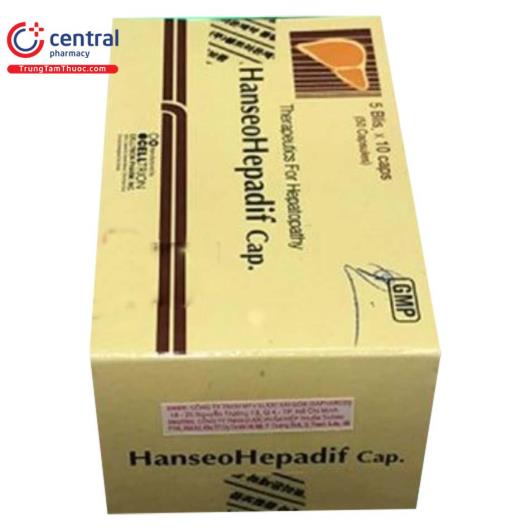 Thuốc HanseoHepadif Cap. : liều dùng, cách dùng, lưu ý