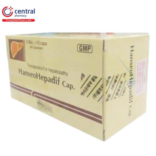 Thuốc HanseoHepadif Cap. : liều dùng, cách dùng, lưu ý