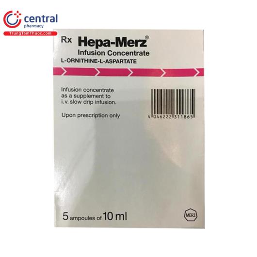 Thuốc Hepa-Merz 5g/10ml: Chỉ định, liều dùng và lưu ý sử dụng