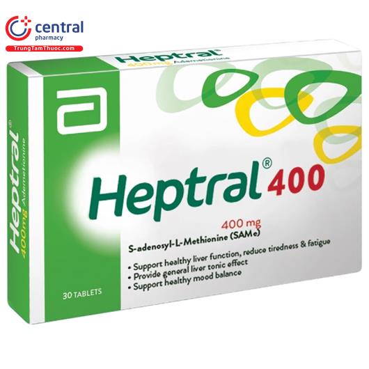 [CHÍNH HÃNG] Thuốc Heptral 400mg - Bảo vệ, tăng cường chức năng gan