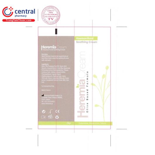 [CHÍNH HÃNG] Heremia Cream - Kem bôi điều trị bệnh trĩ