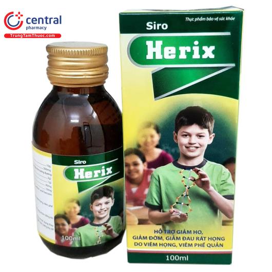[CHÍNH HÃNG] Thuốc Siro ho Herix 100ml giúp giảm ho gió, ho khan