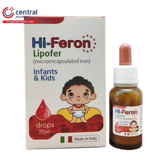 [CHÍNH HÃNG] Siro Hi-Feron Lipofer bổ sung sắt cho trẻ