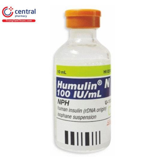 Thuốc Humulin N 100IU/mL điều trị đái tháo đường hiệu quả