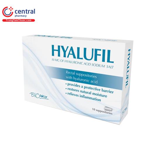 [CHÍNH HÃNG] Thuốc Hyalufil Biofaktor - Viên đặt giảm đau rát hậu môn