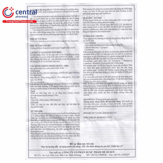 [CHÍNH HÃNG] Thuốc Hypravas 20 giúp làm giảm cholesterol máu