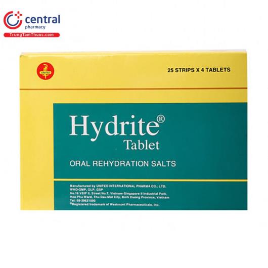 Thuốc Hydrite Tablet - thuốc uống bù nước và chất điện giải
