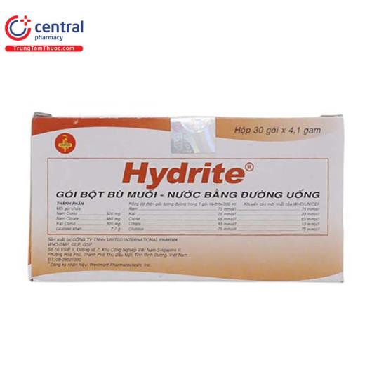 Thuốc Hydrite - Thuốc điều trị mất nước và điện giải do tiêu chảy