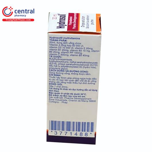 [CHÍNH HÃNG] Thuốc Hydrosol Polyvitamine - Cung cấp vitamin cần thiết