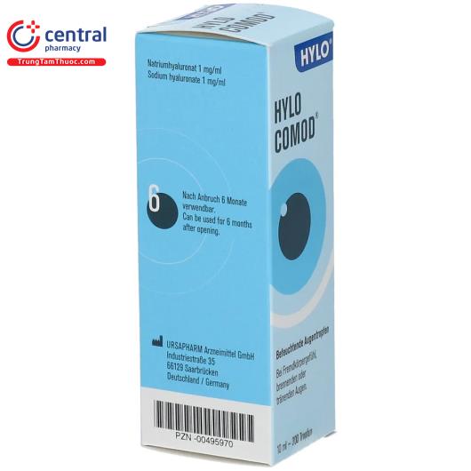 Dung dịch nhỏ mắt Hylo COMOD 10ml - cải thiện tình trạng khô mắt