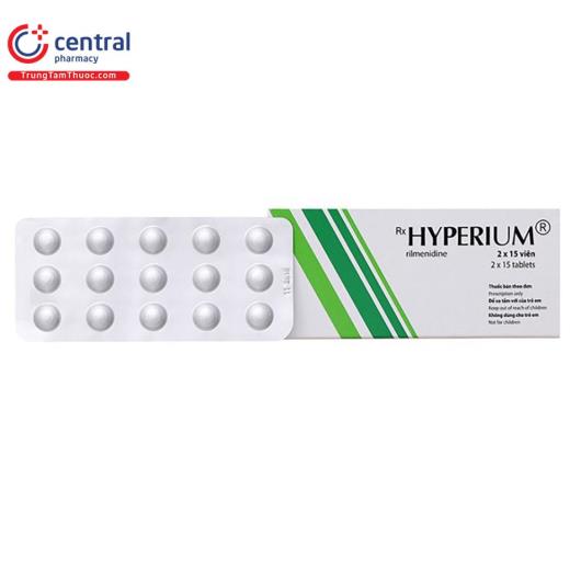 Thuốc Hyperium điều trị cao huyết áp: chỉ định, cách dùng
