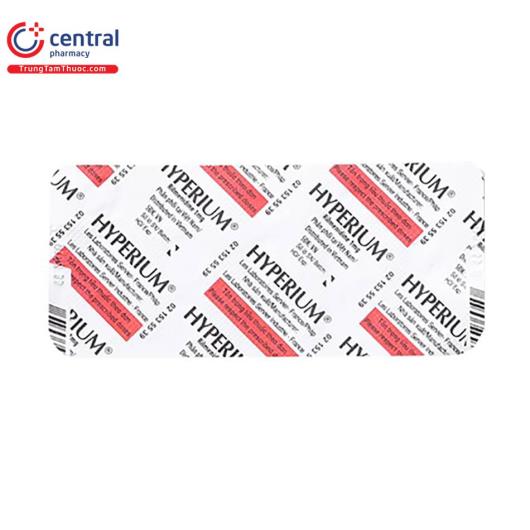 Thuốc Hyperium điều trị cao huyết áp: chỉ định, cách dùng