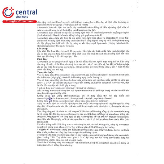 [CHÍNH HÃNG] Thuốc Hypolip 10mg điều trị tăng cholesterol máu