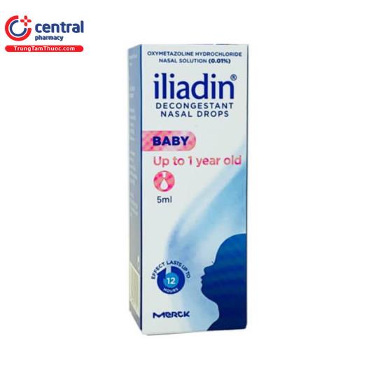 Thuốc nhỏ mũi Iliadin Baby - Thuốc điều trị chứng ngạt mũi sổ mũi