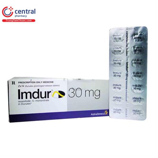 [CHÍNH HÃNG] Thuốc Imdur 30mg AstraZeneca điều trị đau thắt ngực