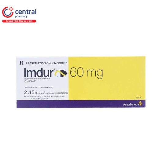 Thuốc Imdur 60mg - thuốc điều trị dự phòng đau thắt ngực