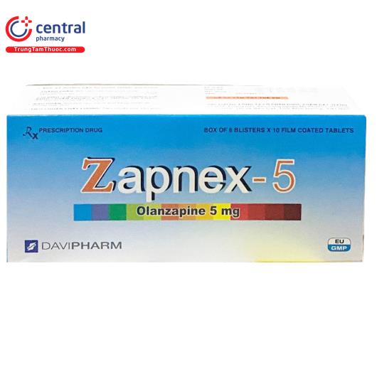 [CHÍNH HÃNG] Thuốc Zapnex-5 Davipharm - Thuốc chống loạn thần