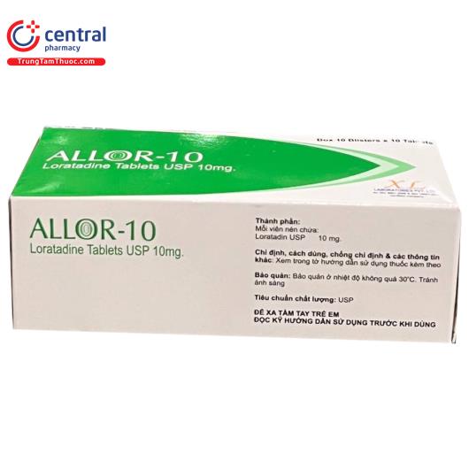 [CHÍNH HÃNG] Thuốc Allor-10 điều trị dị ứng và mề đay