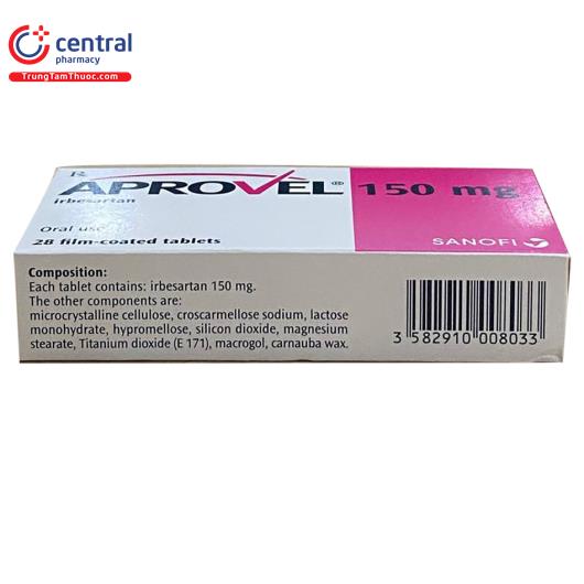 Thuốc Aprovel 150mg : công dụng, cách dùng hiệu quả, giá bán
