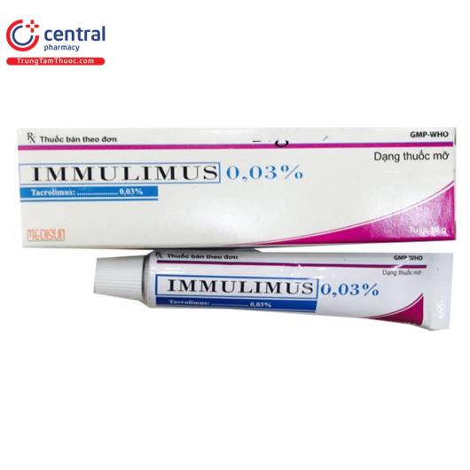 Thuốc Immulimus 0,03%: Công dụng - cách dùng, lưu ý khi dùng