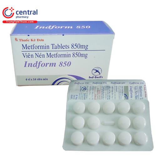 [CHÍNH HÃNG] Thuốc Indform 850 điều trị đái tháo đường tuýp II