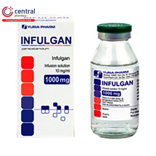 Thuốc Infulgan (Paracetamol 1000mg) giúp giảm đau, hạ sốt