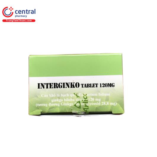 [CHÍNH HÃNG] Thuốc Interginko Tablet 120mg - Ngăn suy giảm trí nhớ