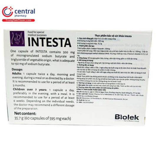 [CHÍNH HÃNG] Thuốc Intesta hỗ trợ điều trị hội chứng ruột kích thích
