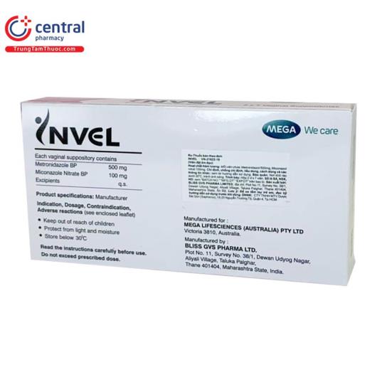 [CHÍNH HÃNG] Thuốc đặt phụ khoa Invel: chỉ định, giá thuốc