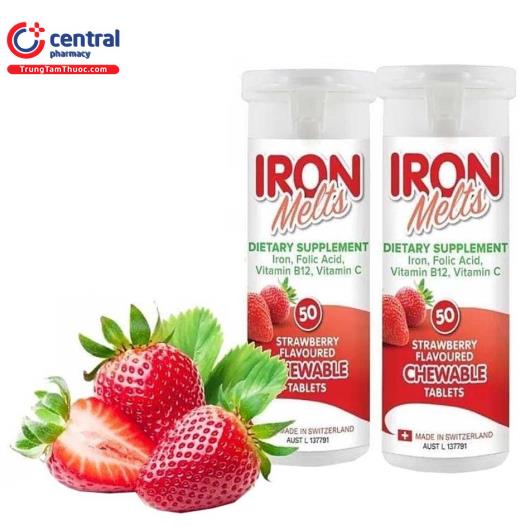 [CHÍNH HÃNG] Viên sắt ngậm IronMelts - Bổ sung sắt và các Vitamin