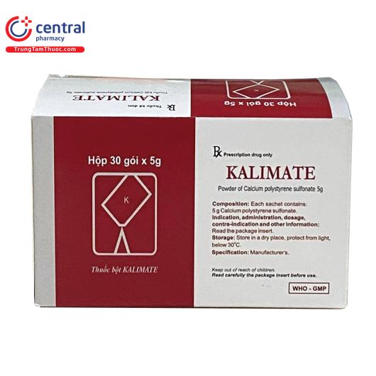 Thuốc Kalimate: điều trị tăng kali, giải độc hiệu quả