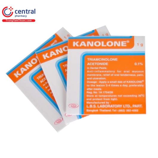 Thuốc Kanolone 1g điều trị nhiệt miệng, loét miệng nhanh chóng