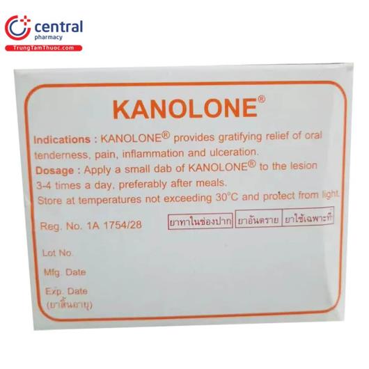 Thuốc Kanolone 1g điều trị nhiệt miệng, loét miệng nhanh chóng