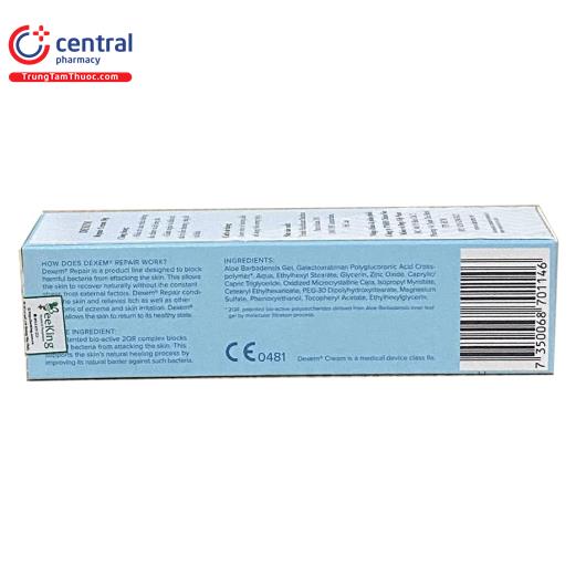 [CHÍNH HÃNG] Kem bôi da Dexem Eczema Repair Cream giảm chàm giảm ngứa