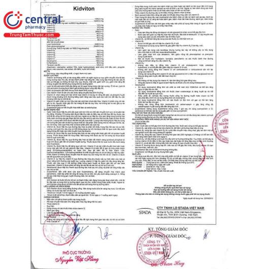 Thuốc Kidviton 60ml: liều dùng, cách dùng hiệu quả, giá bán