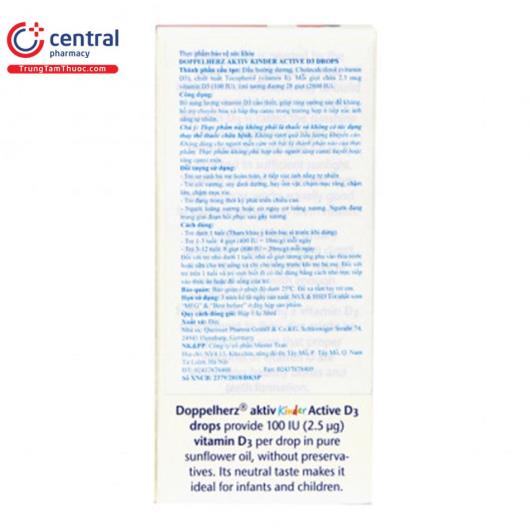 [CHÍNH HÃNG] Thuốc Kinder Active D3 Drops bổ sung Vitamin D