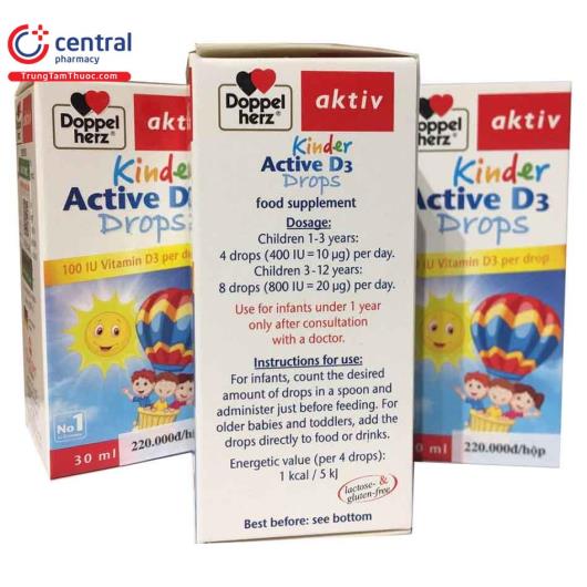[CHÍNH HÃNG] Thuốc Kinder Active D3 Drops bổ sung Vitamin D