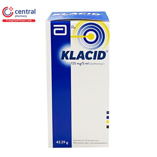 Thuốc Klacid 125mg/5ml: Chỉ định và lưu ý sử dụng