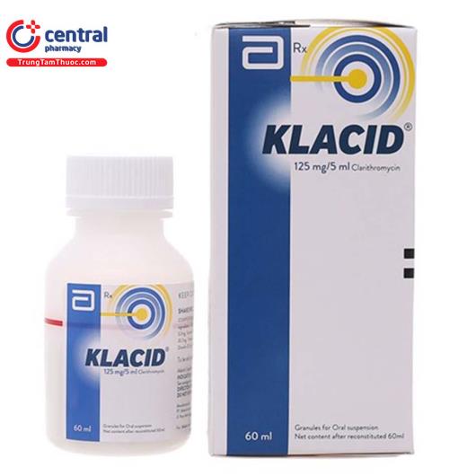 Thuốc Klacid 125mg/5ml: Chỉ định và lưu ý sử dụng