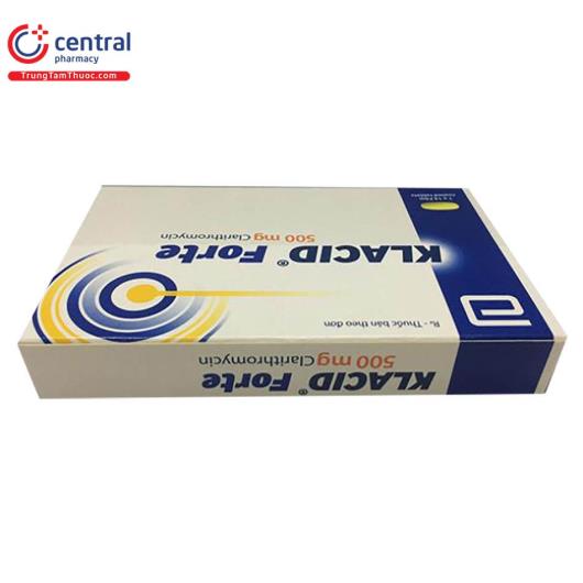 Thuốc Klacid Forte 500mg: thành phần, chỉ định, lưu ý khi sử dụng