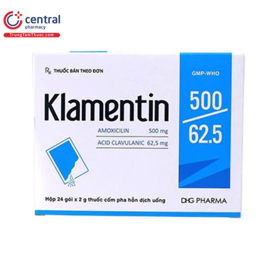 Thuốc Klamentin 500/62.5: Công dụng, Liều dùng và Cách dùng