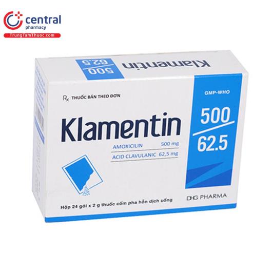 Thuốc Klamentin 500/62.5: Công dụng, Liều dùng và Cách dùng
