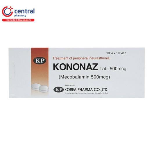 [CHÍNH HÃNG] Kononaz Tab. 500mcg - Bổ sung vitamin B12 hiệu quả