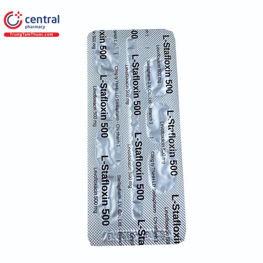Thuốc kháng sinh L-Stafloxin 500 Stella: tác dụng, liều dùng