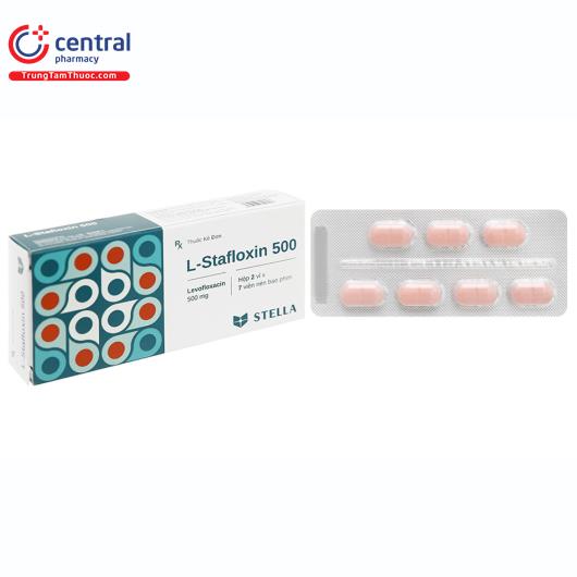 Thuốc kháng sinh L-Stafloxin 500 Stella: tác dụng, liều dùng
