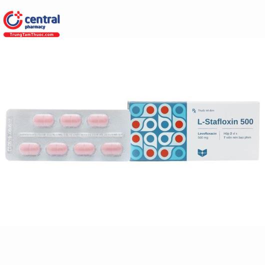 Thuốc kháng sinh L-Stafloxin 500 Stella: tác dụng, liều dùng
